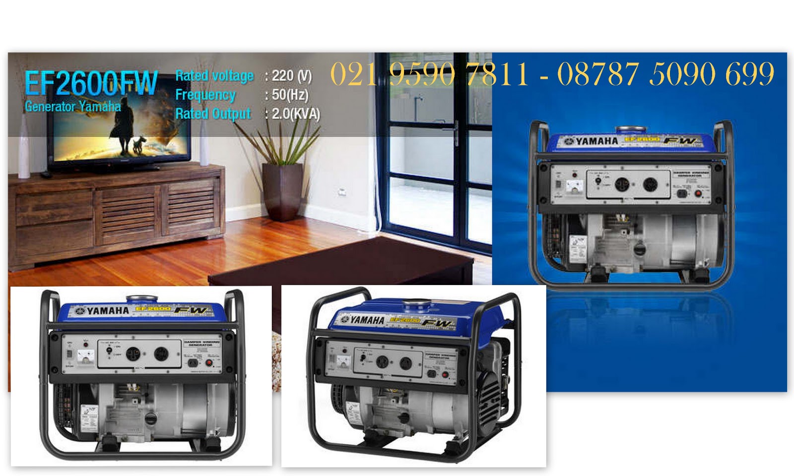 genset generator yamaha: Genset Generator EF2600FW