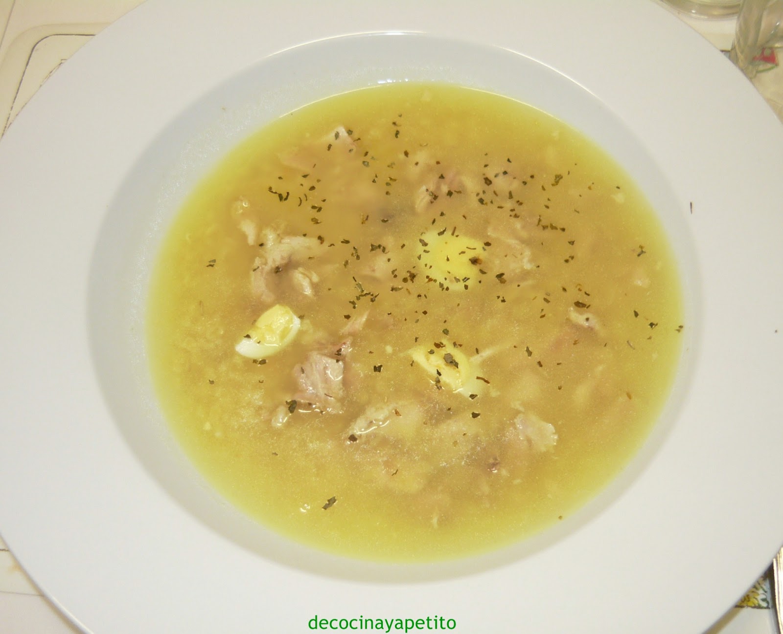 Cocinando con Vicky, recetas de cocina: SOPA DE POLLO Y HUEVO DE CODORNIZ