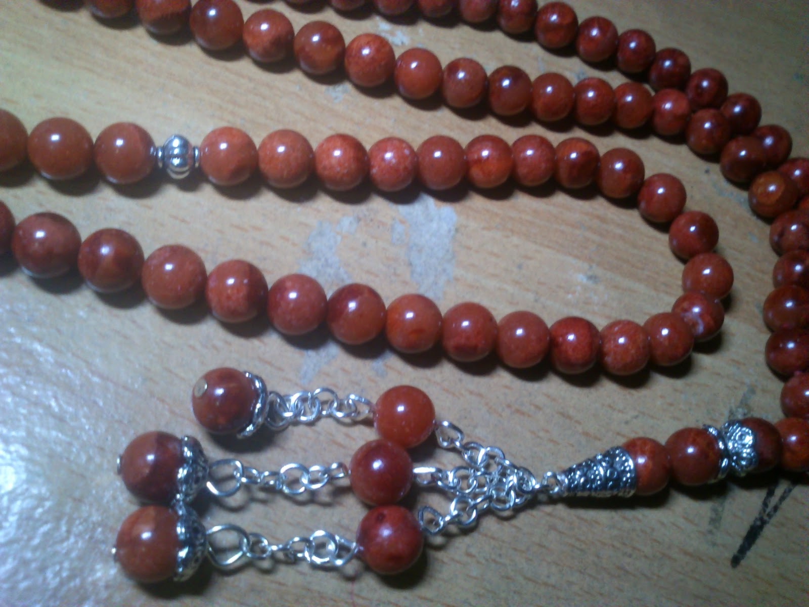 PERMATA MURAH SOKMO: TASBIH BATU MARJAN MERAH ASLI - 100% Genuine ...