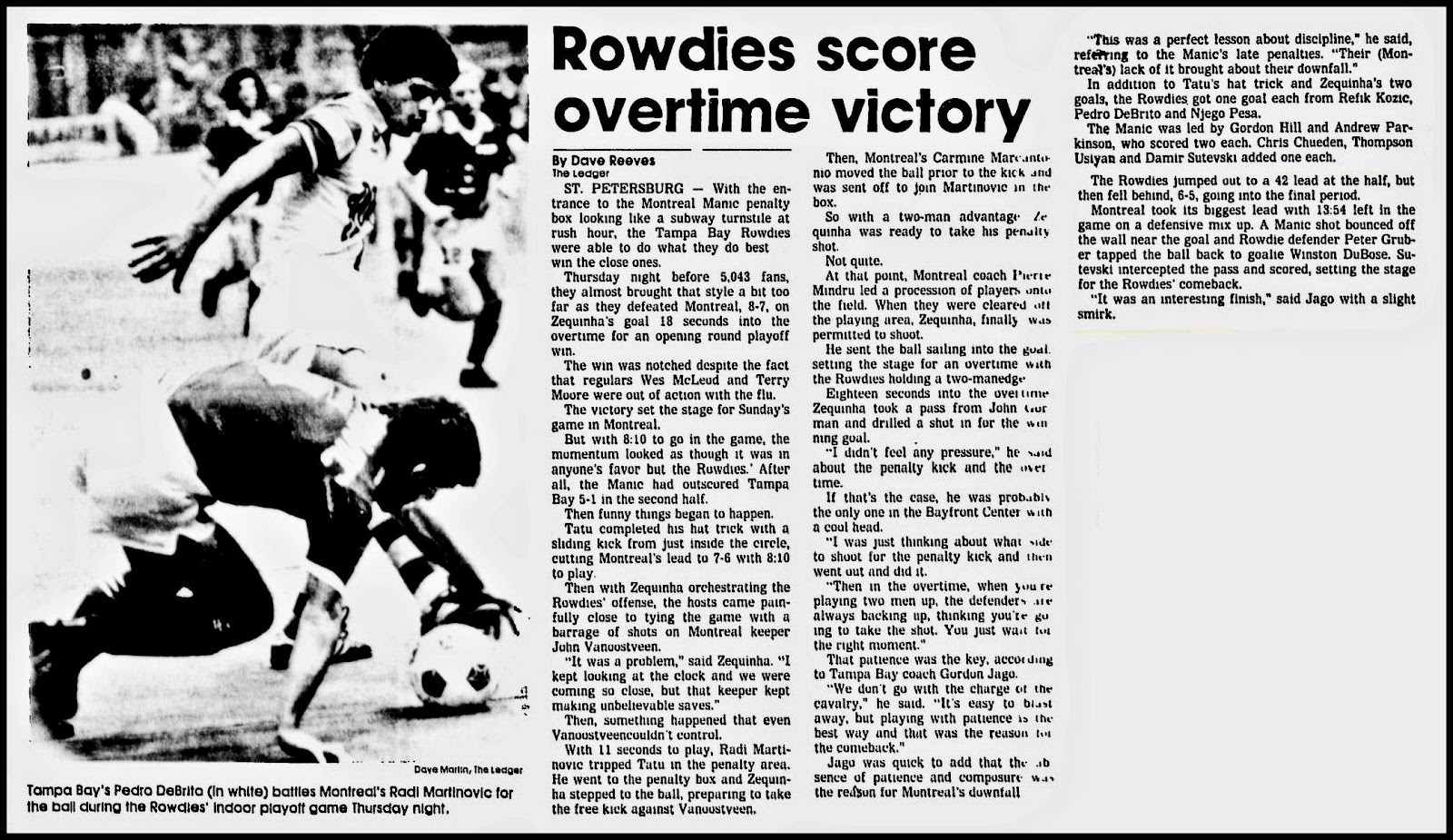 TAMPA BAY ROWDIES APPRECIATION BLOG (1975 to 1993): 01/09/2012 - 01/10/2012