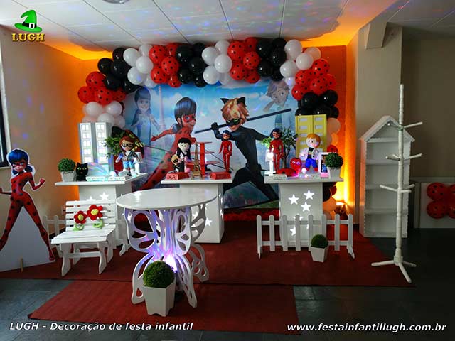 Decoração Tema Miraculous Ladybug e Cat Noir - Festa Infantil Lugh