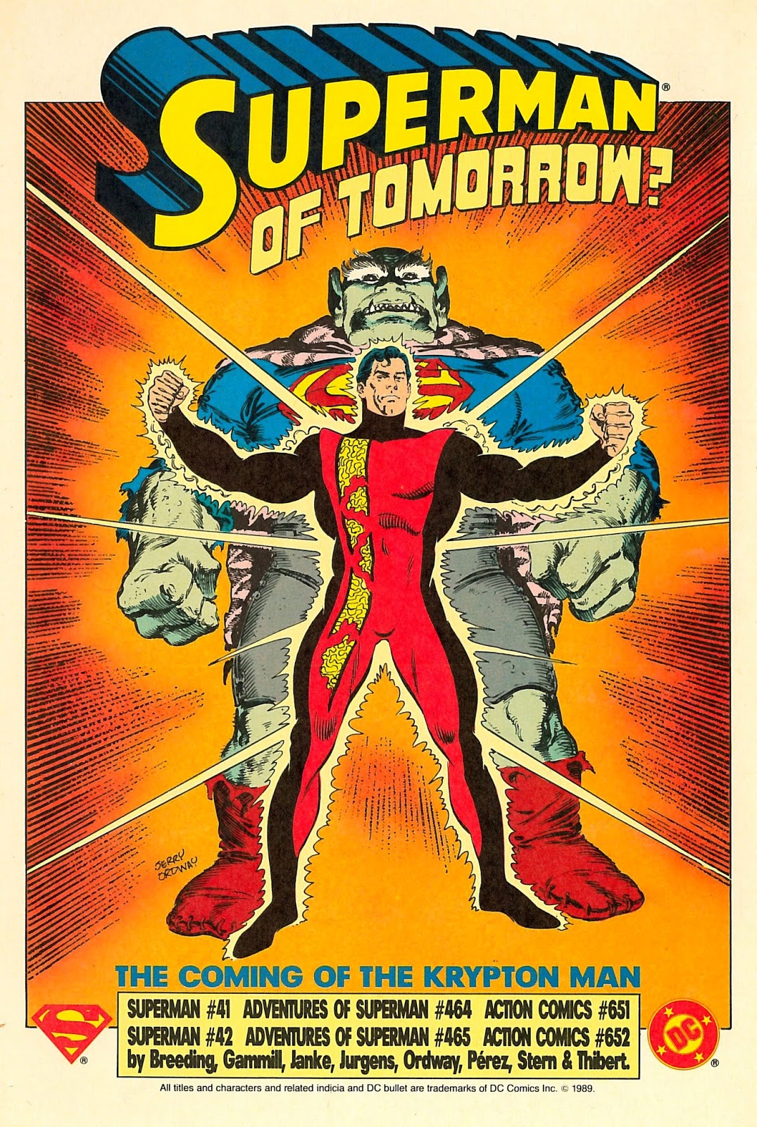 HISTORY OF DC UNIVERSE : SUPERMAN 90s: 1990-1993