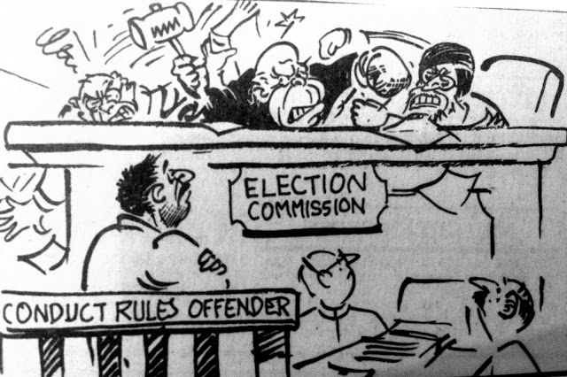 R.K. Laxman's Cartoons: T.N. Seshan - Chief Election Commissioner