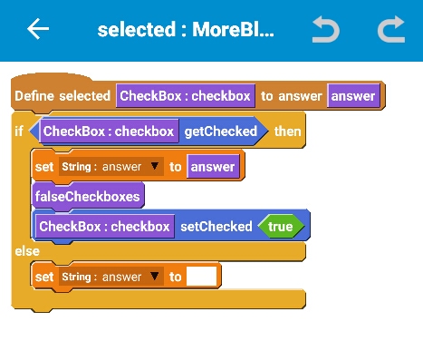 Create a simple quiz app using Json in Sketchware