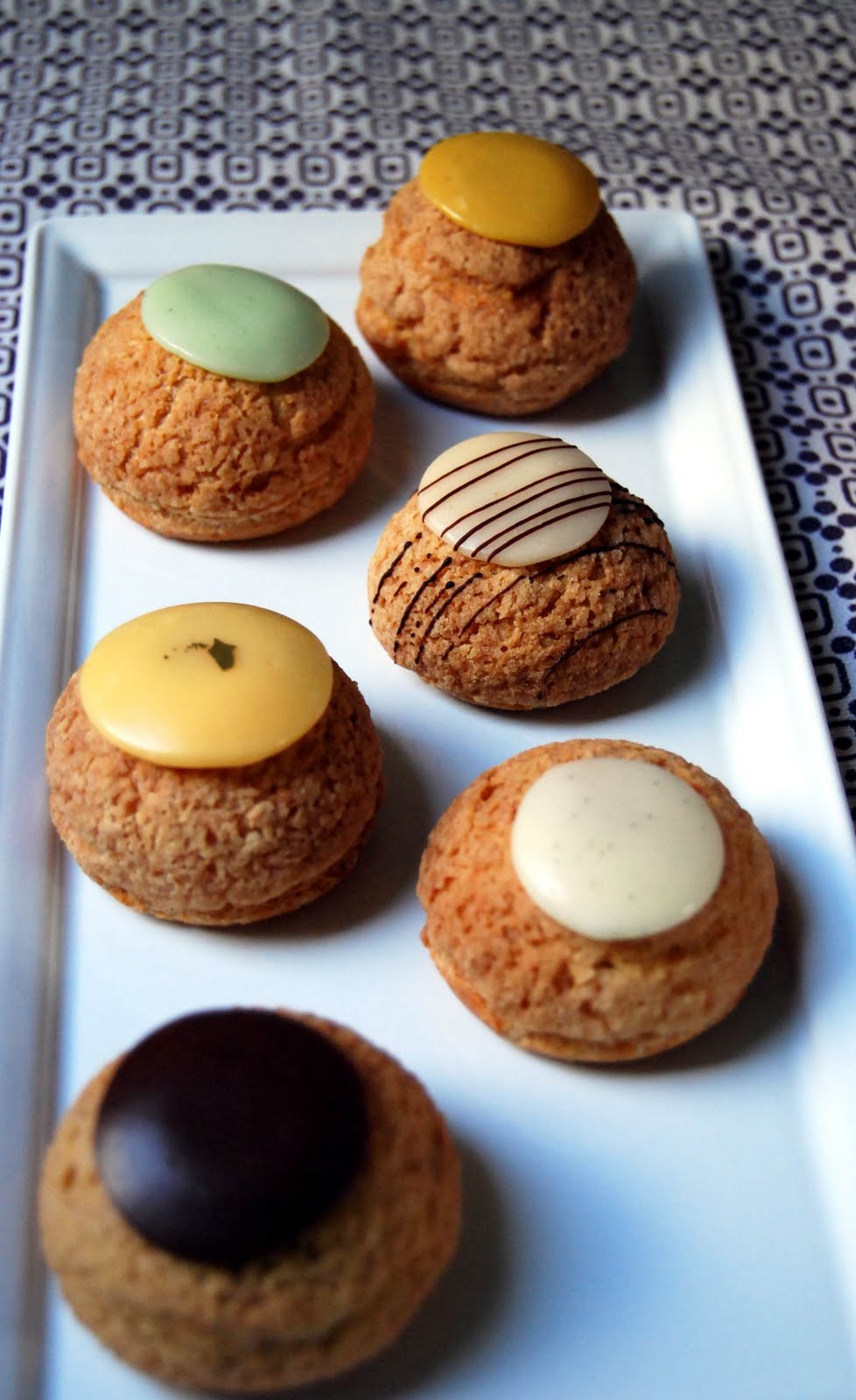 Pêches, citron, safran, sirop de grenadine - Popelini