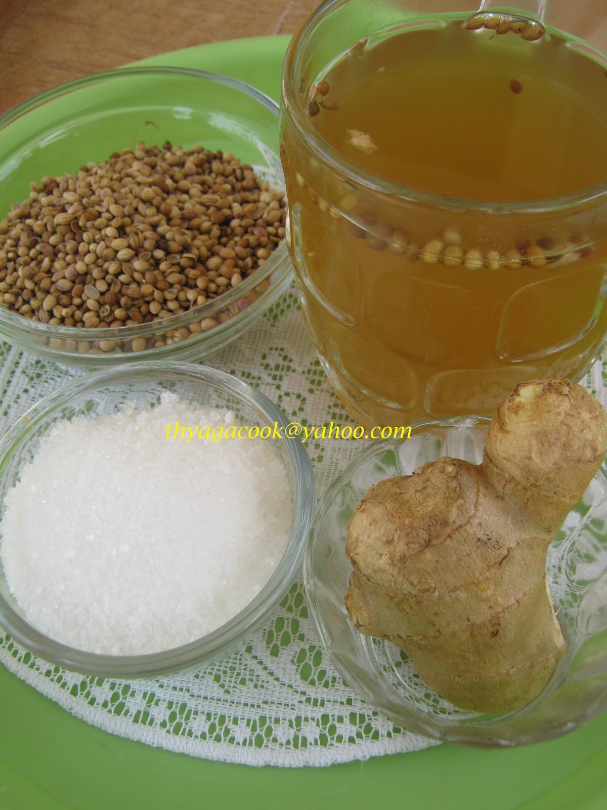 DAUN KARI Masakan Malaysia.....: AIR HALIA BIJI KETUMBAR