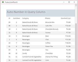 Auto-Numbers in Query Column Version-2 ~ LEARN MS-ACCESS TIPS AND TRICKS