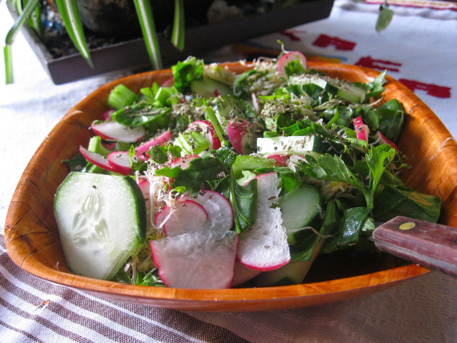 La Oveja Verde Feliz: Ensalada de rábano y apio