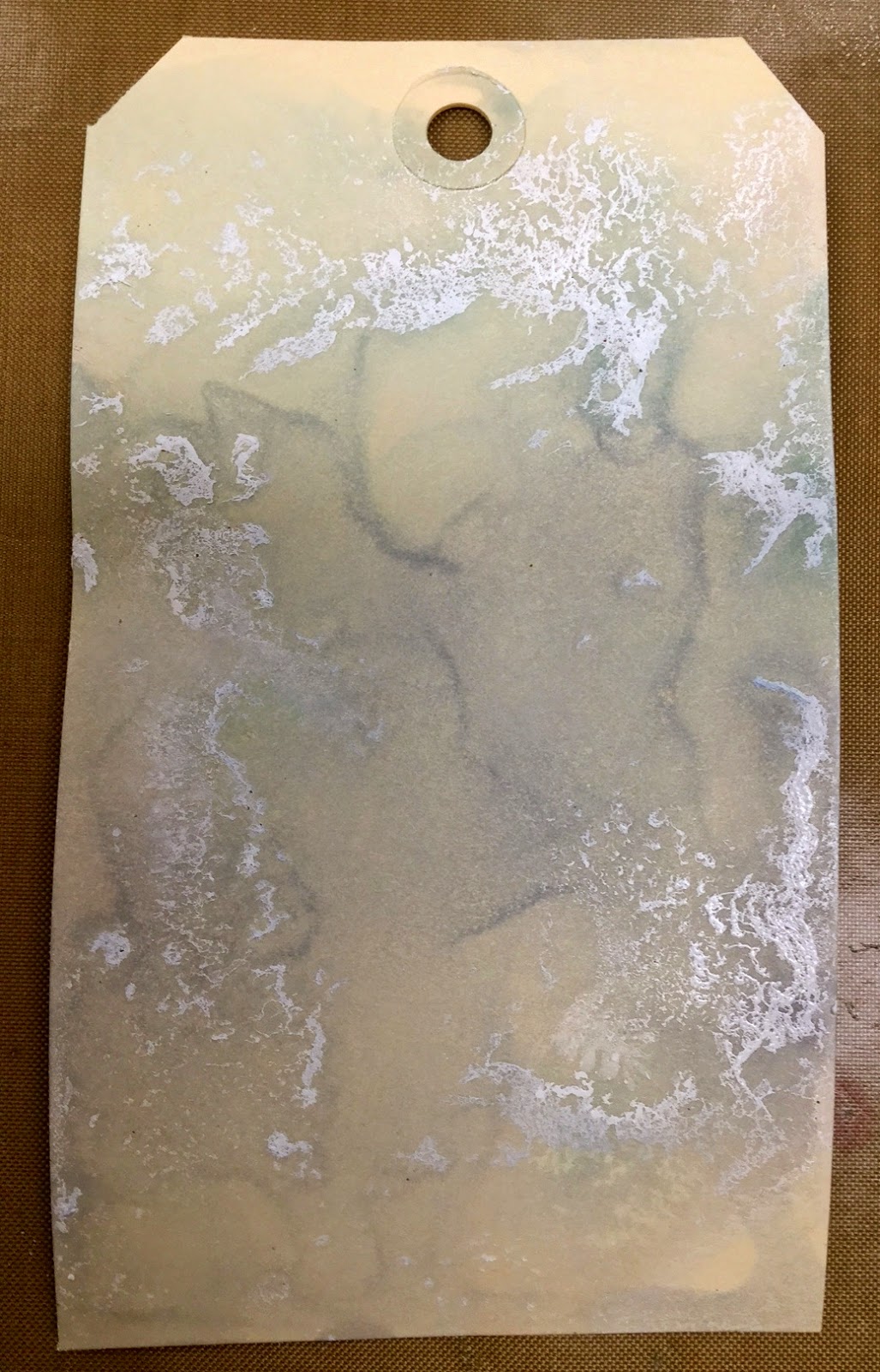 Studio 490: splattered plaster technique...