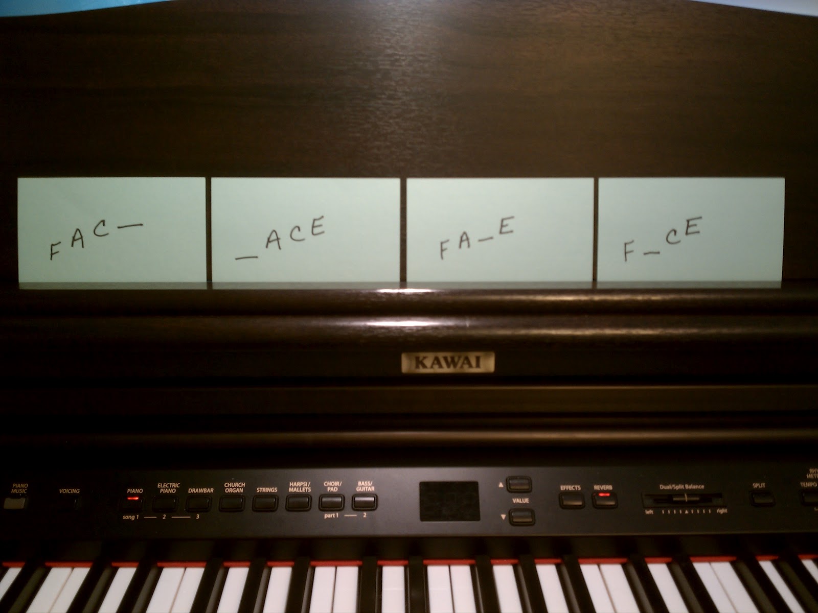 The Piano Teacher's Resources: A Treble Space Spells FACE