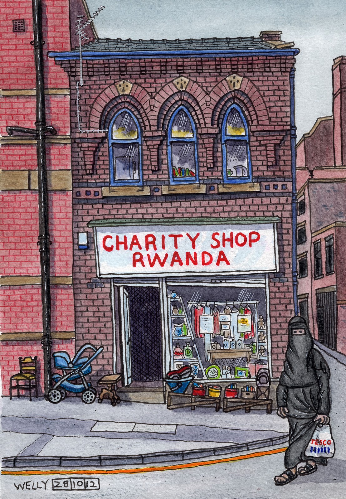 Welly's Urban Art: Charity Shop Rwanda