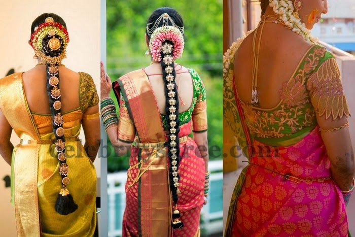 Real Brides in Thread Work Blouses - Saree Blouse Patterns