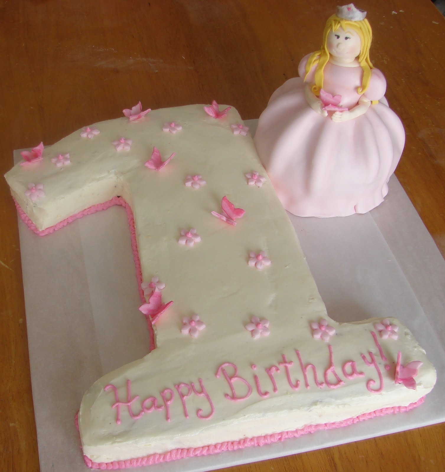 My Cake Hobby: Princess 1st birthday cake
