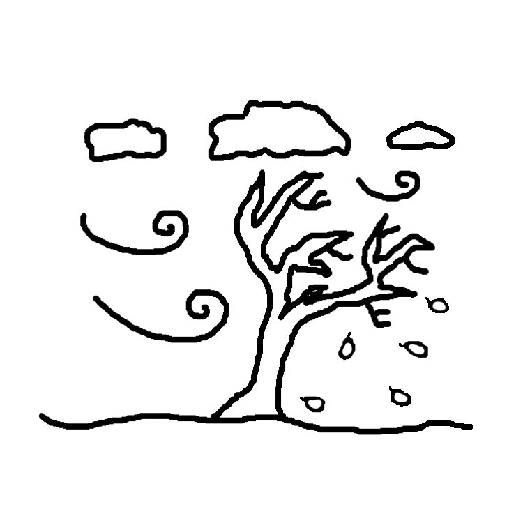 Collaboration Clip Art: Weather black & white