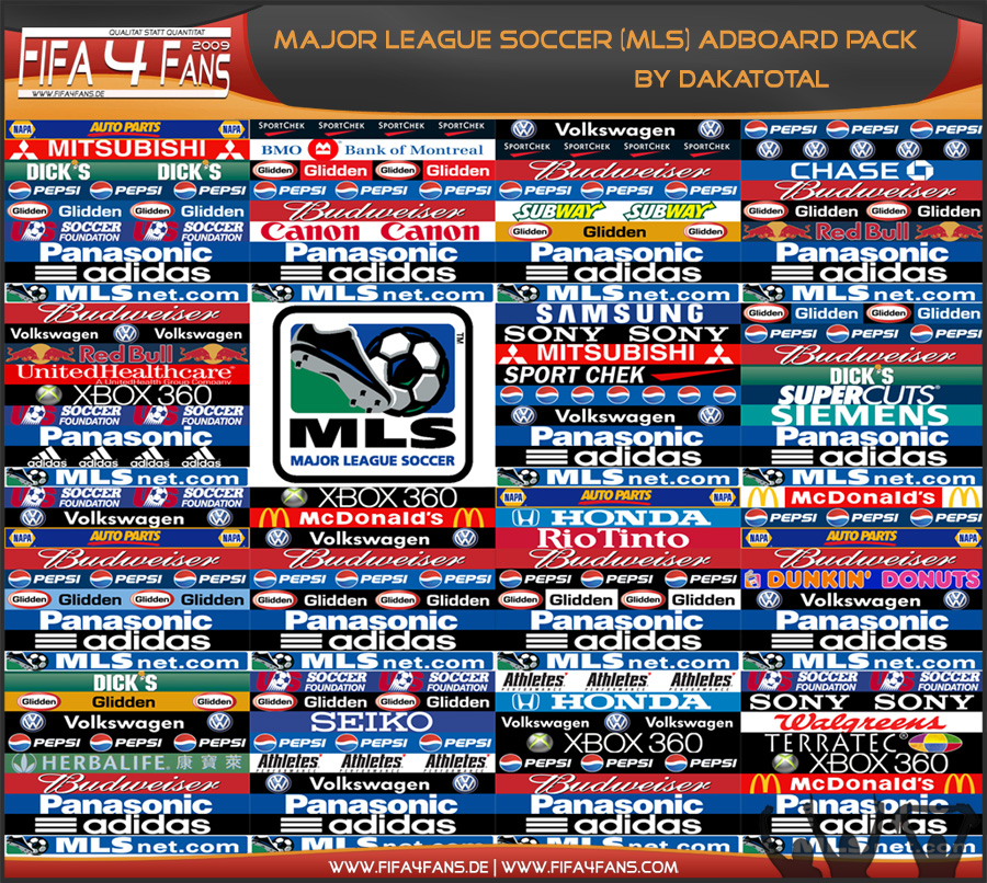 Rei do Patch: Fifa 09 - Adboards Major League Soccer