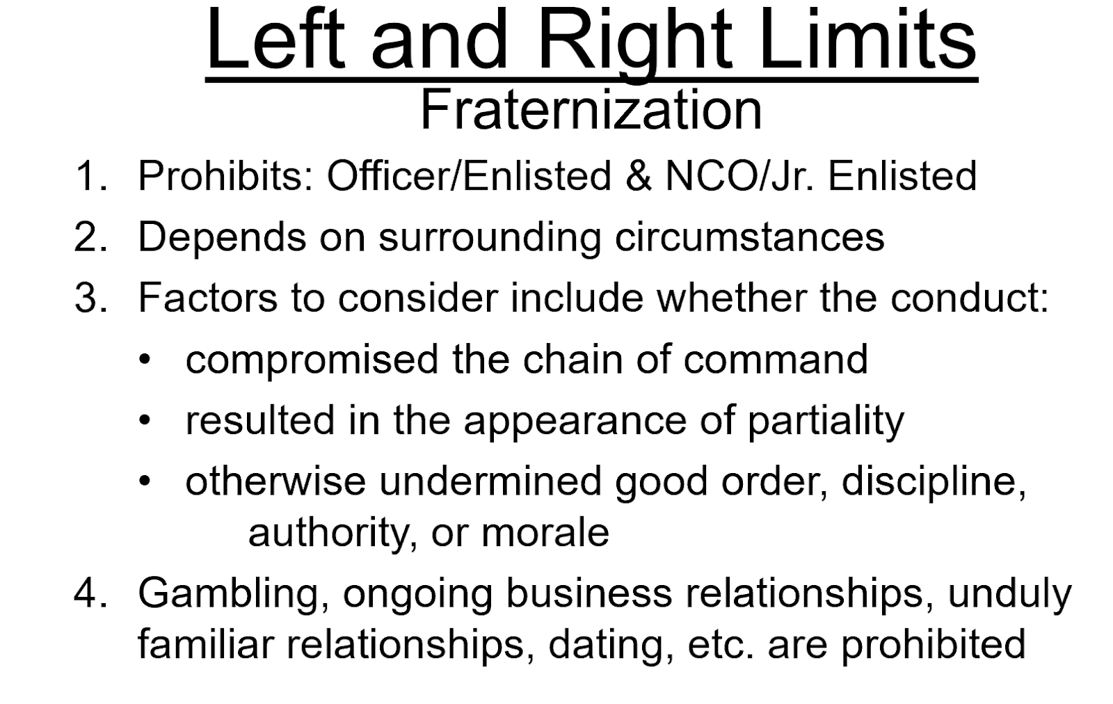 Basic Military Justice For Military Leaders (UCMJ): UCMJ