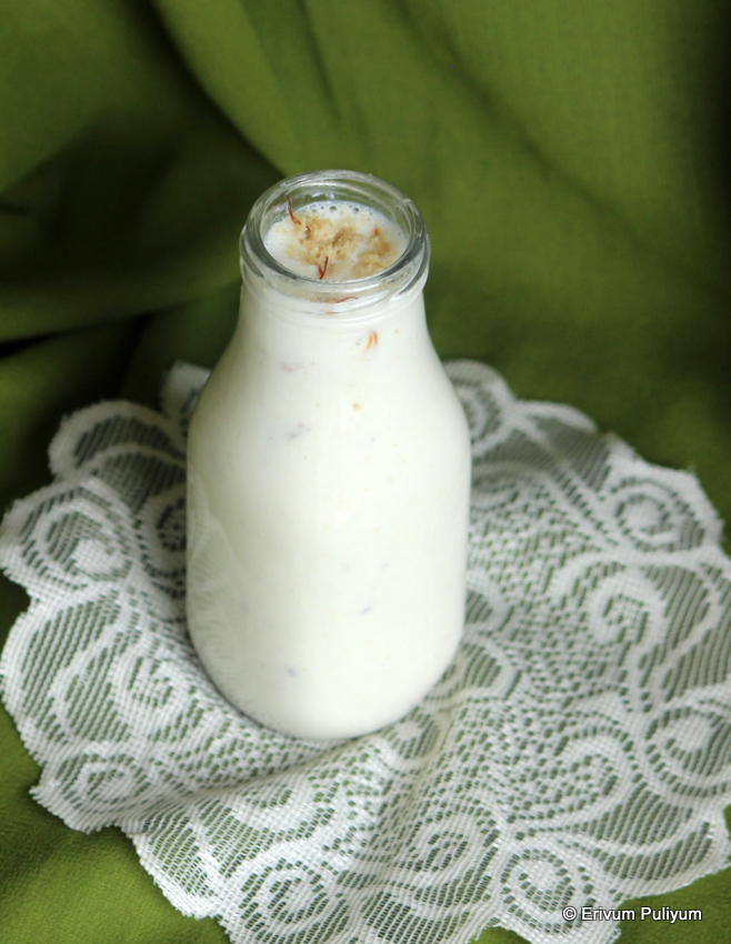 Erivum Puliyum: Kesar Badam Milk | Badam Milk Shake | Almond Milk Shake ...
