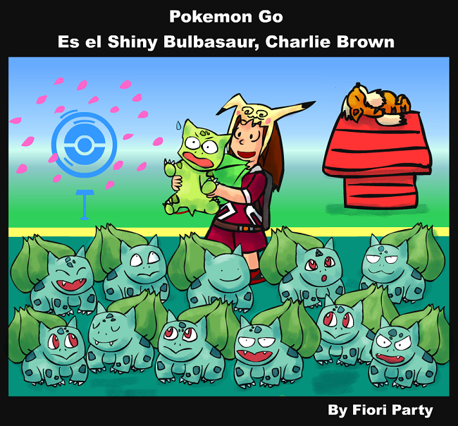 COMIC Pokemon Go: Es el shiny Bulbasaur, Charlie Brown (Español)