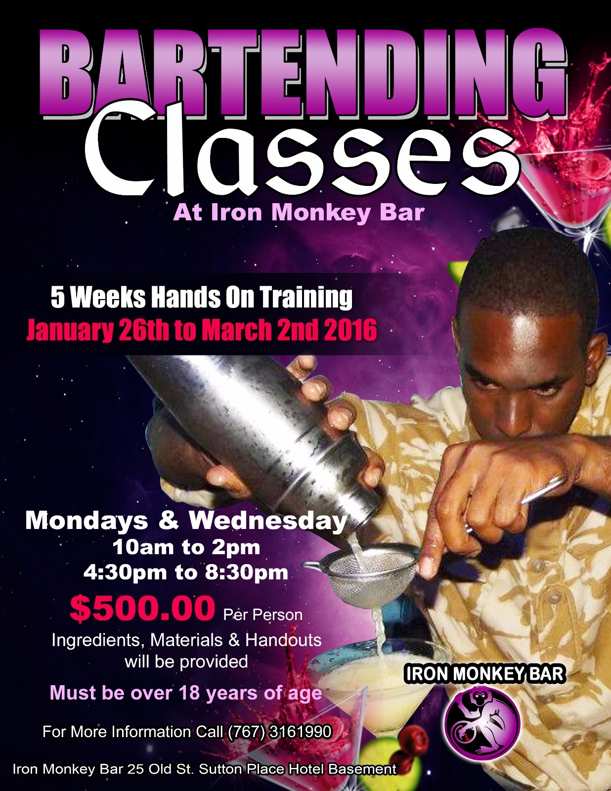 The Power Of 8: Iron Monkey Bar Classes