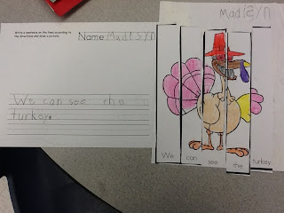 Christina's Kinder Blossoms: Writing Practice for a Turkey and Pilgrim