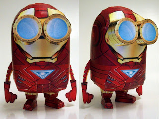 PapercraftZone Br: Minion - Iron Man Mark VI - Papercraft - By PaperReplika