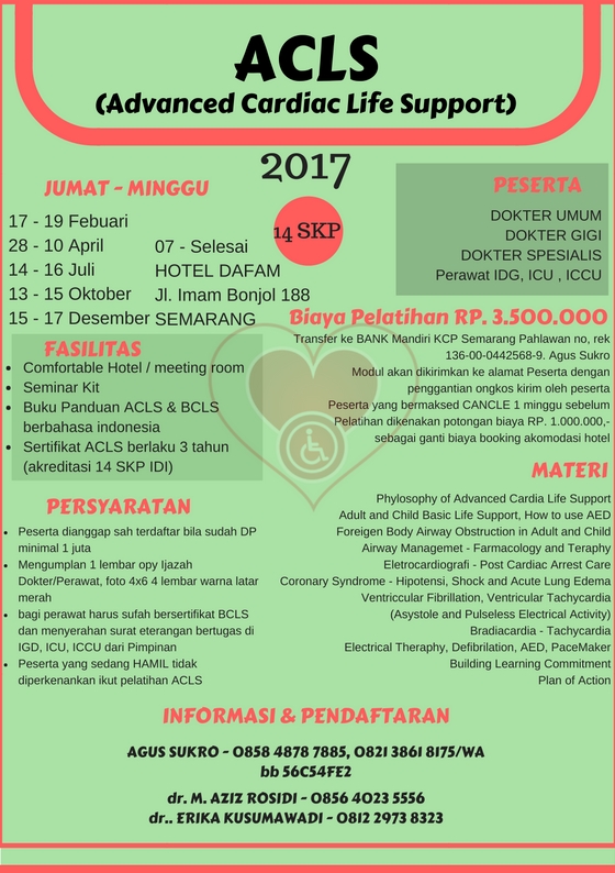 085848787885 | Materi Pelatihan ACLS PERKI Semarang 2017
