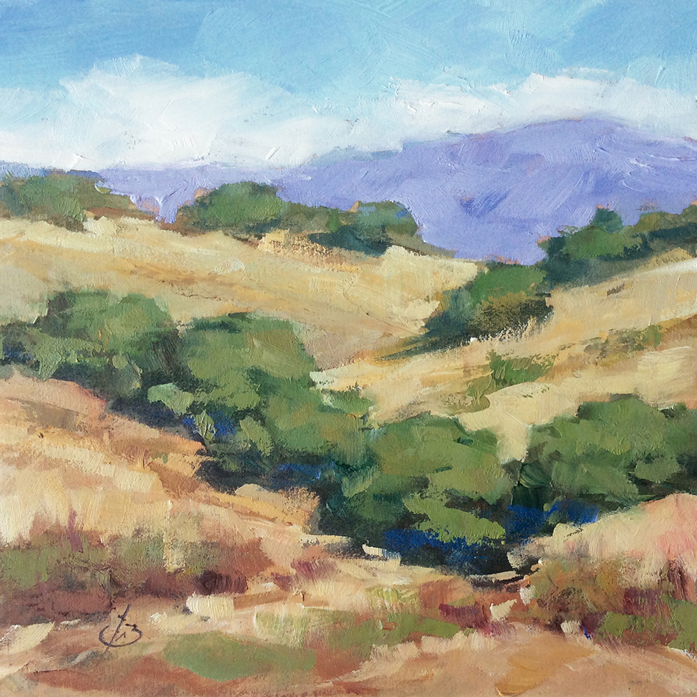 TOM BROWN FINE ART: CALIFORNIA LIVE OAKS by TOM BROWN