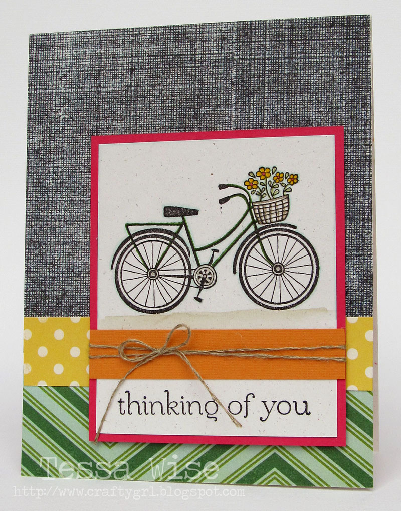 CRAFTY GIRL DESIGNS: Another Bicycle Card