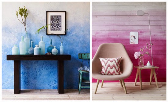 Fashion Home Design: Gradient Color Brushed out a Different Wall Art