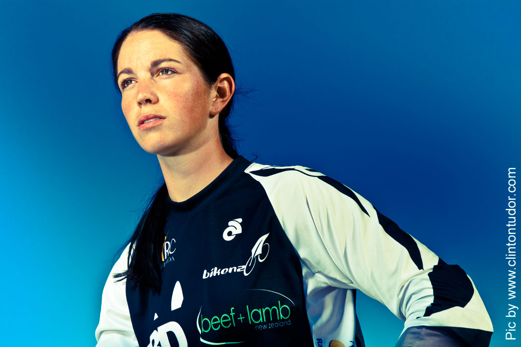 One moment please.: Olympic New Zealand BMX athlete Sarah Walker #96