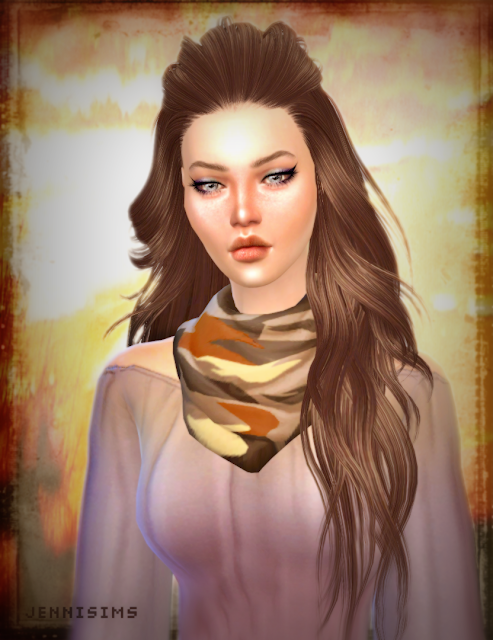 Downloads Sims 4 Necklace Scarf Base Game Compatible Male Female
