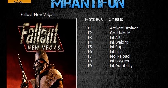 Trainerz 4 All: Fallout: New Vegas +8 Trainer v1.4.0.525 [MrAntiFun]
