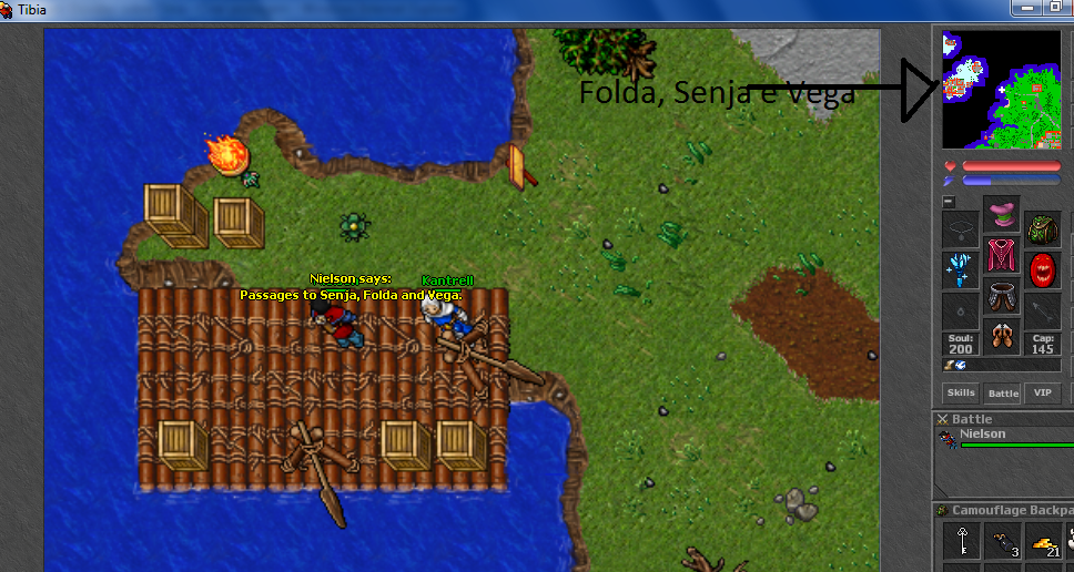 Dúvidas Sobre Tibia: Lugares Próximos de Carlin