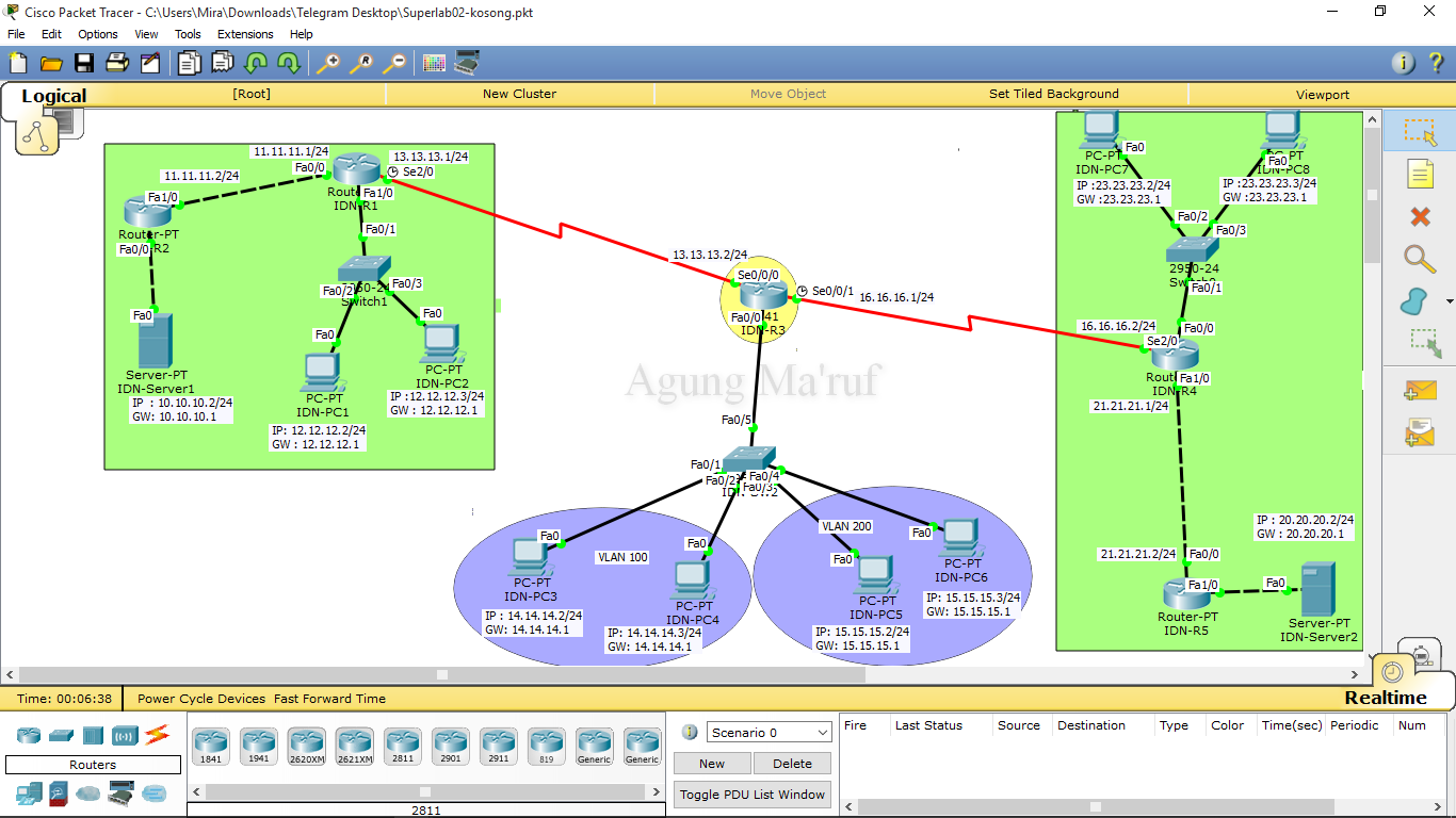 Konfigurasi Superlab 2 - Cisco Packet Tracer ~ Agung Ma'ruf