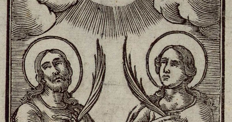 Goigs als màrtirs sant Venerand i santa Modesta (1739). Maià de Montcal ...