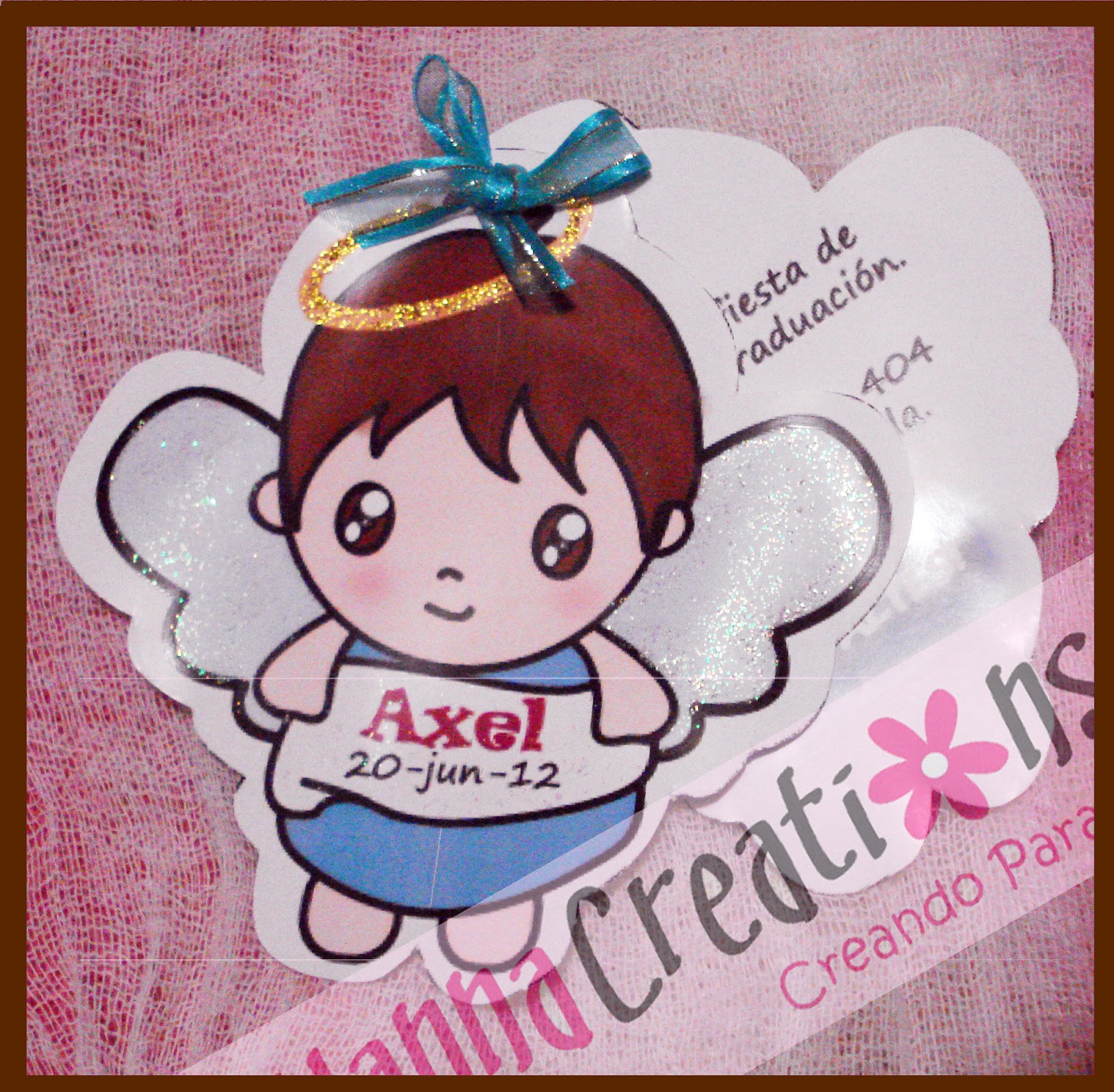 hannacreations: invitación angelito