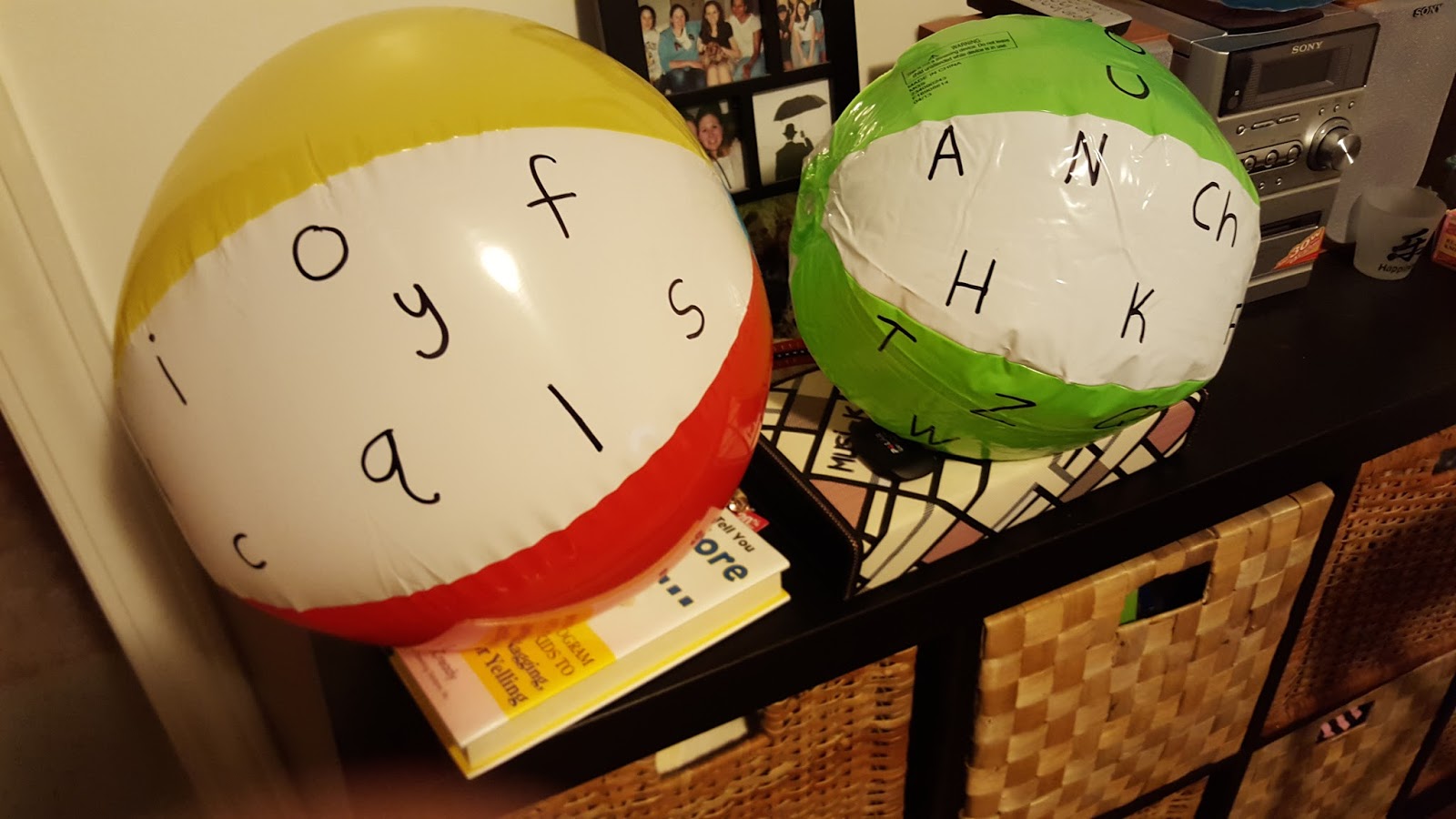 Kristin's Bilingual Kindergarten!: How I use beach balls for letters ...