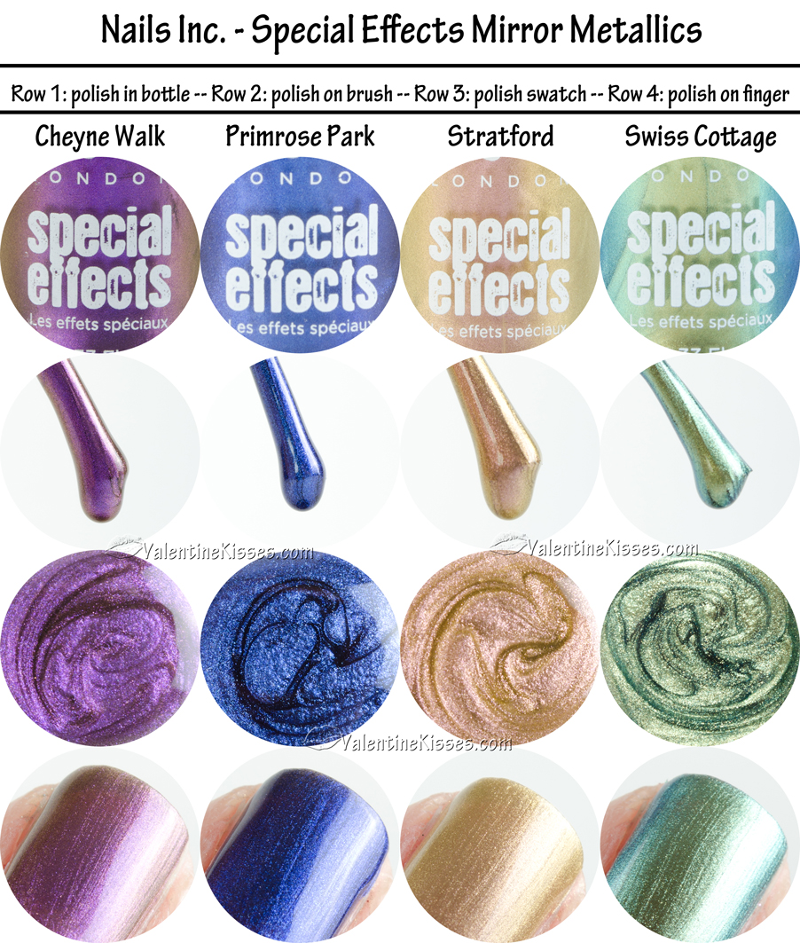 Valentine Kisses: Nails Inc. Special Effects Mirror Metallics - 4 ...