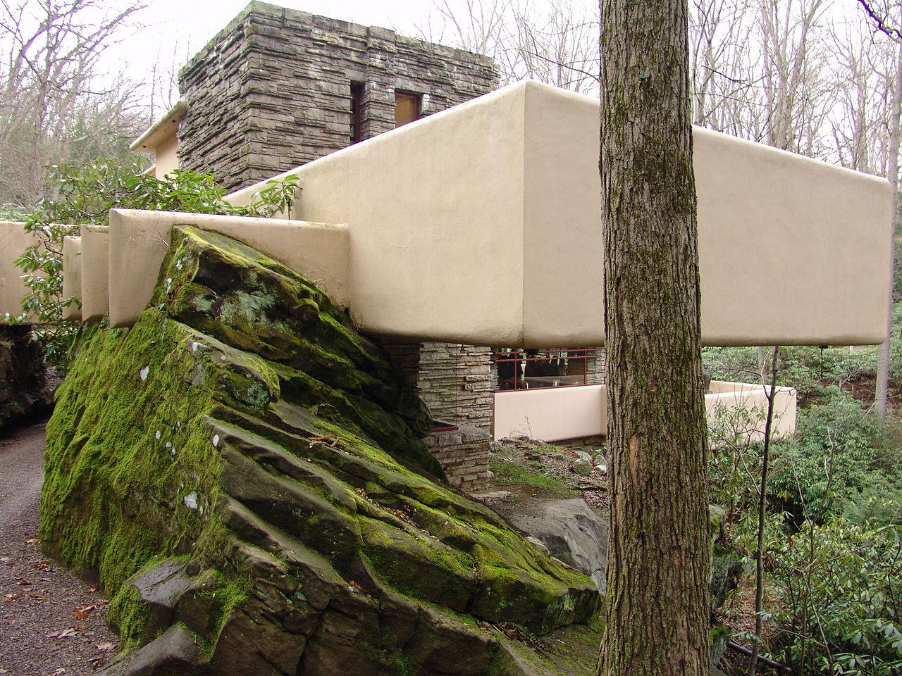Falling Water - House on waterfall