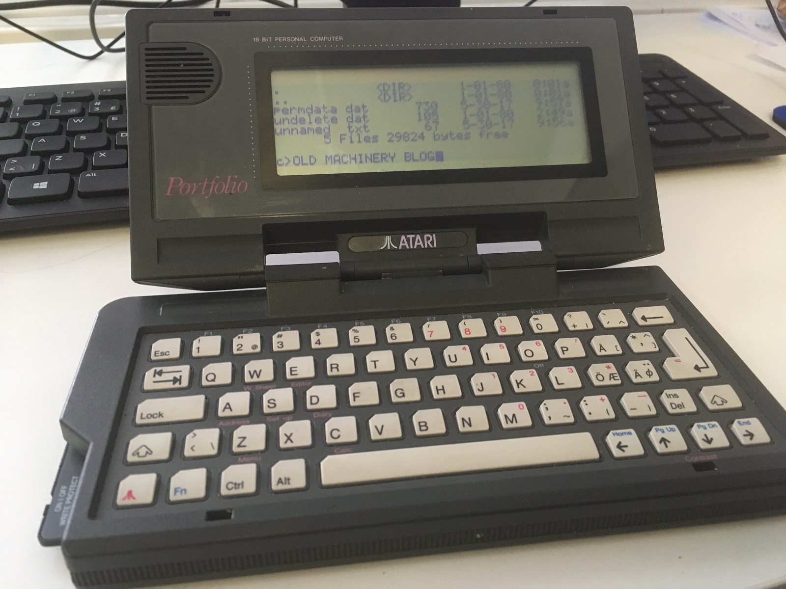 Old Machinery: ATARI Portfolio