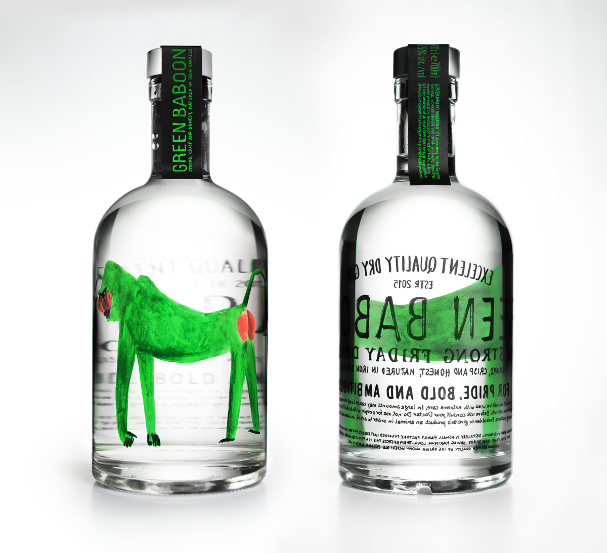 Green Baboon Dry Gin (Concept) – Packaging Of The World