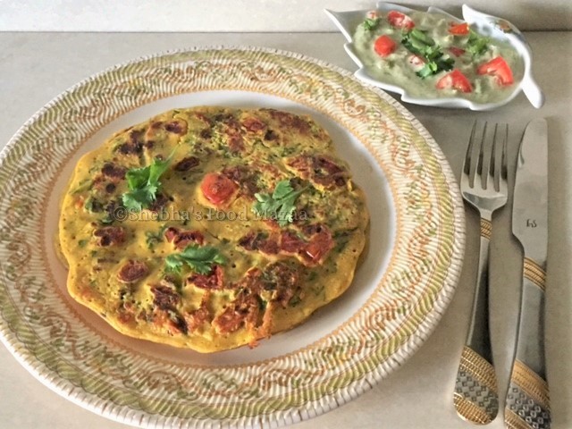 Shobha's Food Mazaa: BESAN KA CHEELA / INDIAN SAVOURY PANCAKE / GRAM ...