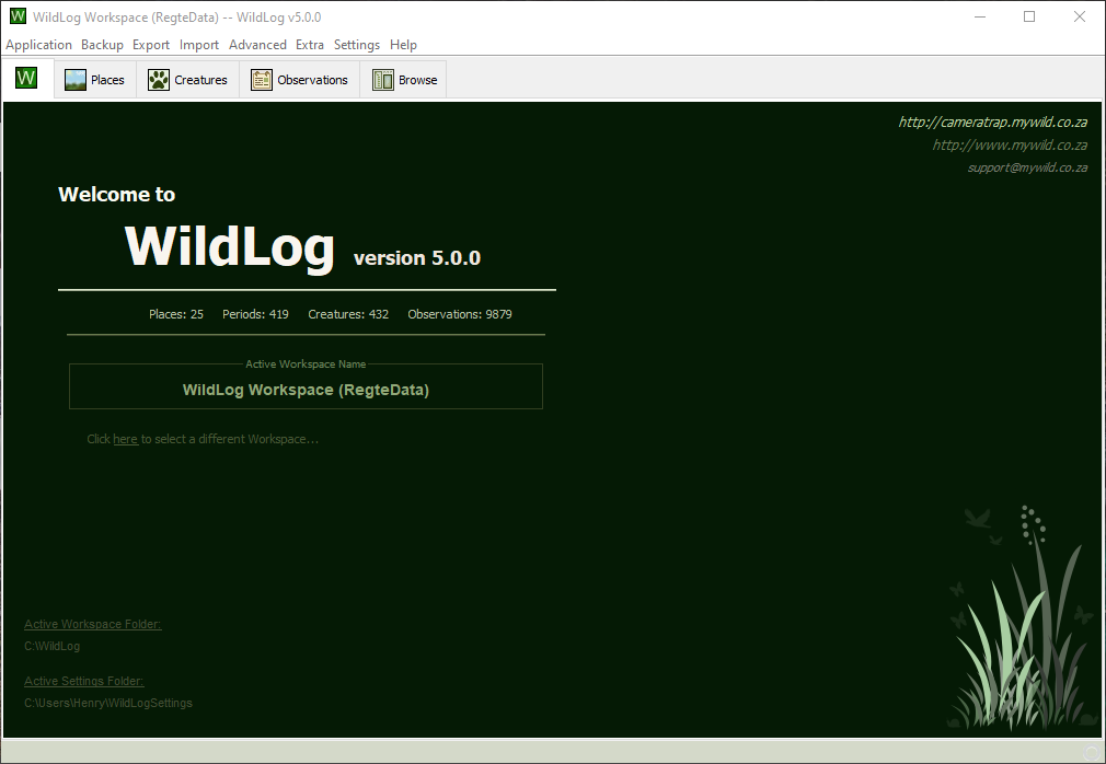 MyWild Software: WildLog