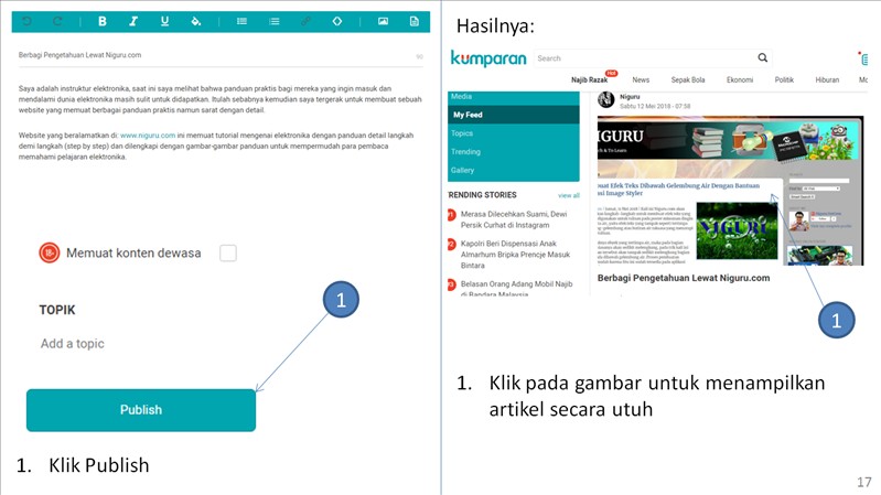 Beginilah Cara Mendaftar Dan Menulis Artikel Di Kumparan - Niguru Indonesia