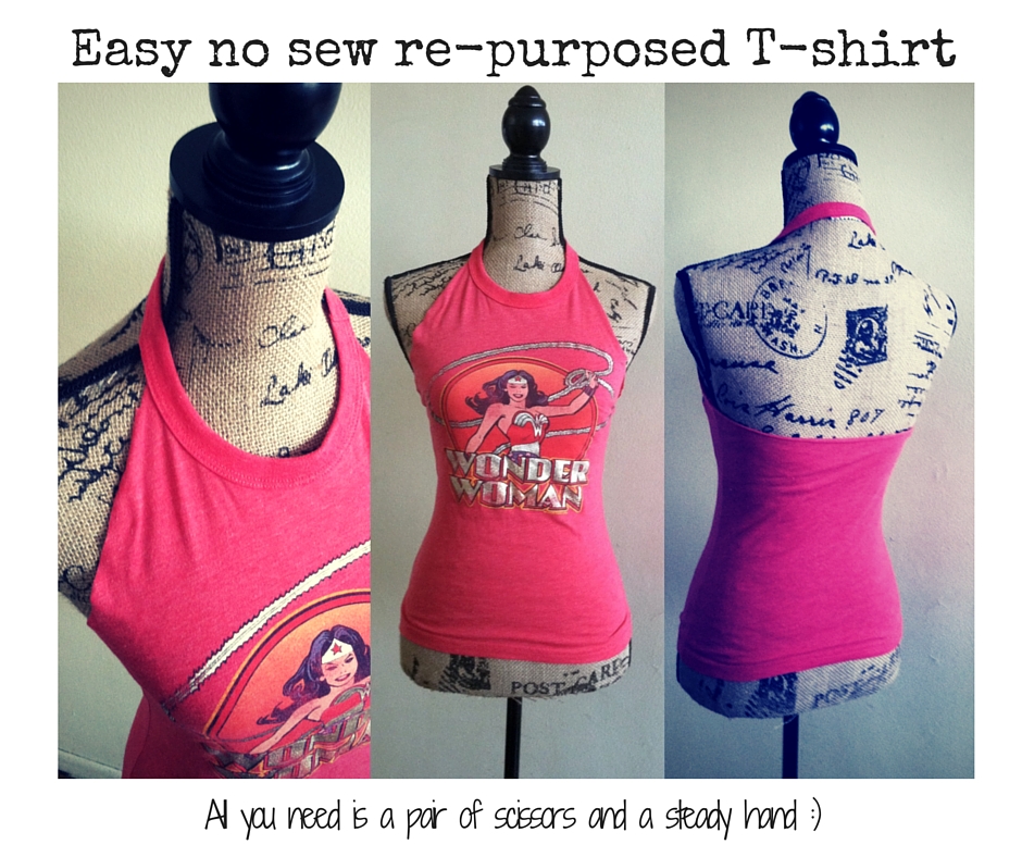 Andrea Durham Designs : No sew T-shirt Project is Easy as Pie