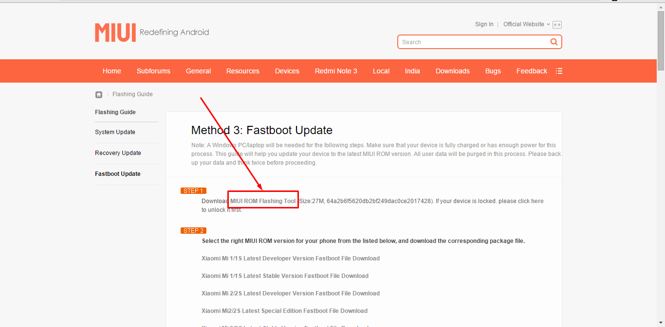 Cara Flash Xiaomi MI3 Lewat Fastboot - Rahmad