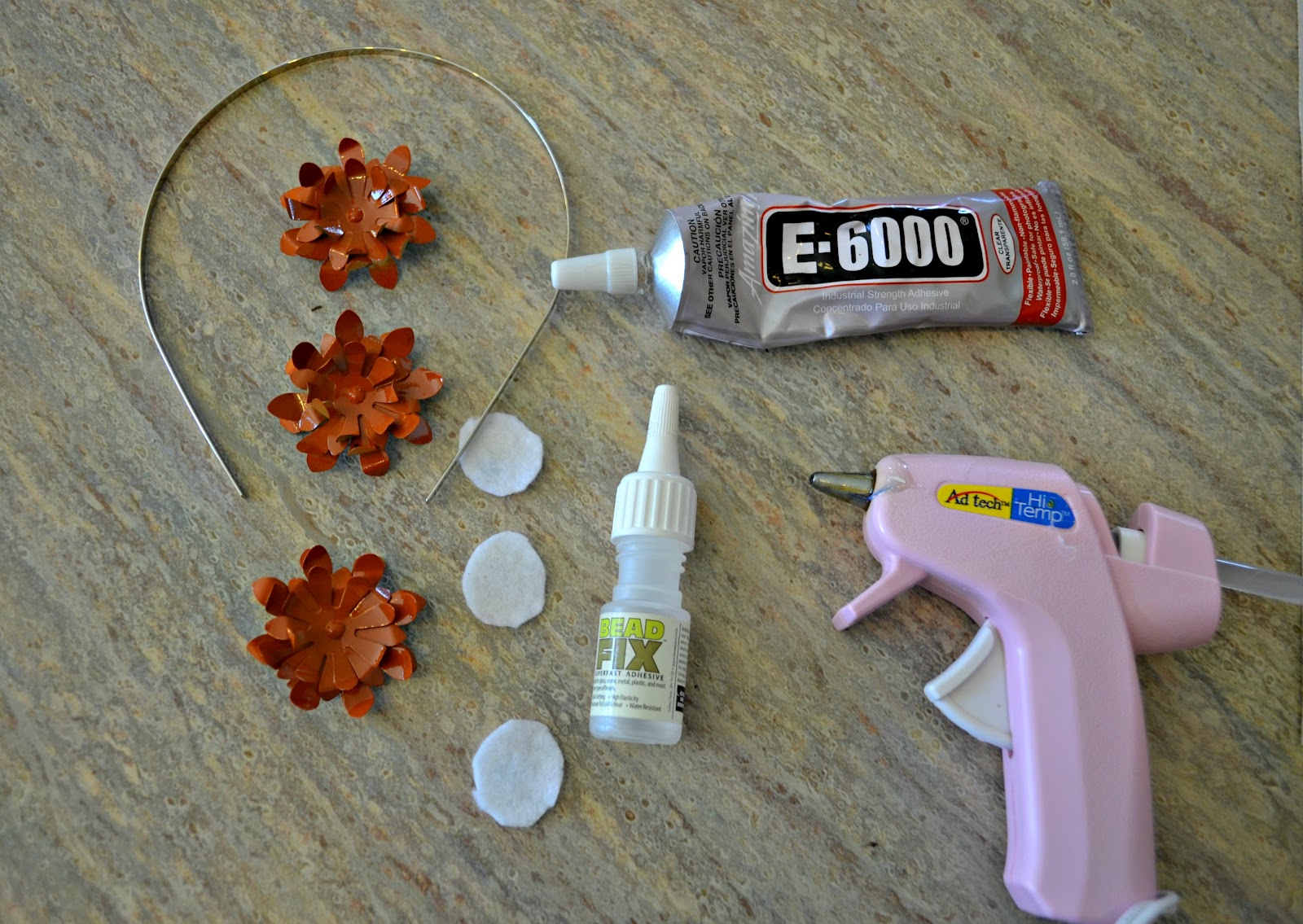 Metal Flower Hair Clip{Crissy's Crafts}