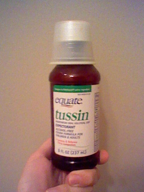 Expired things in my house: Equate Tussin expired in Feb 2007
