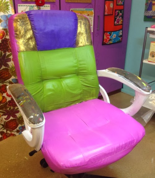 iLoveToCreate Blog: Artful Office Chair Makeover