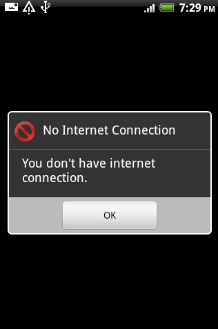 Android Examples with Code: How to detect Internet connection after launching Android app